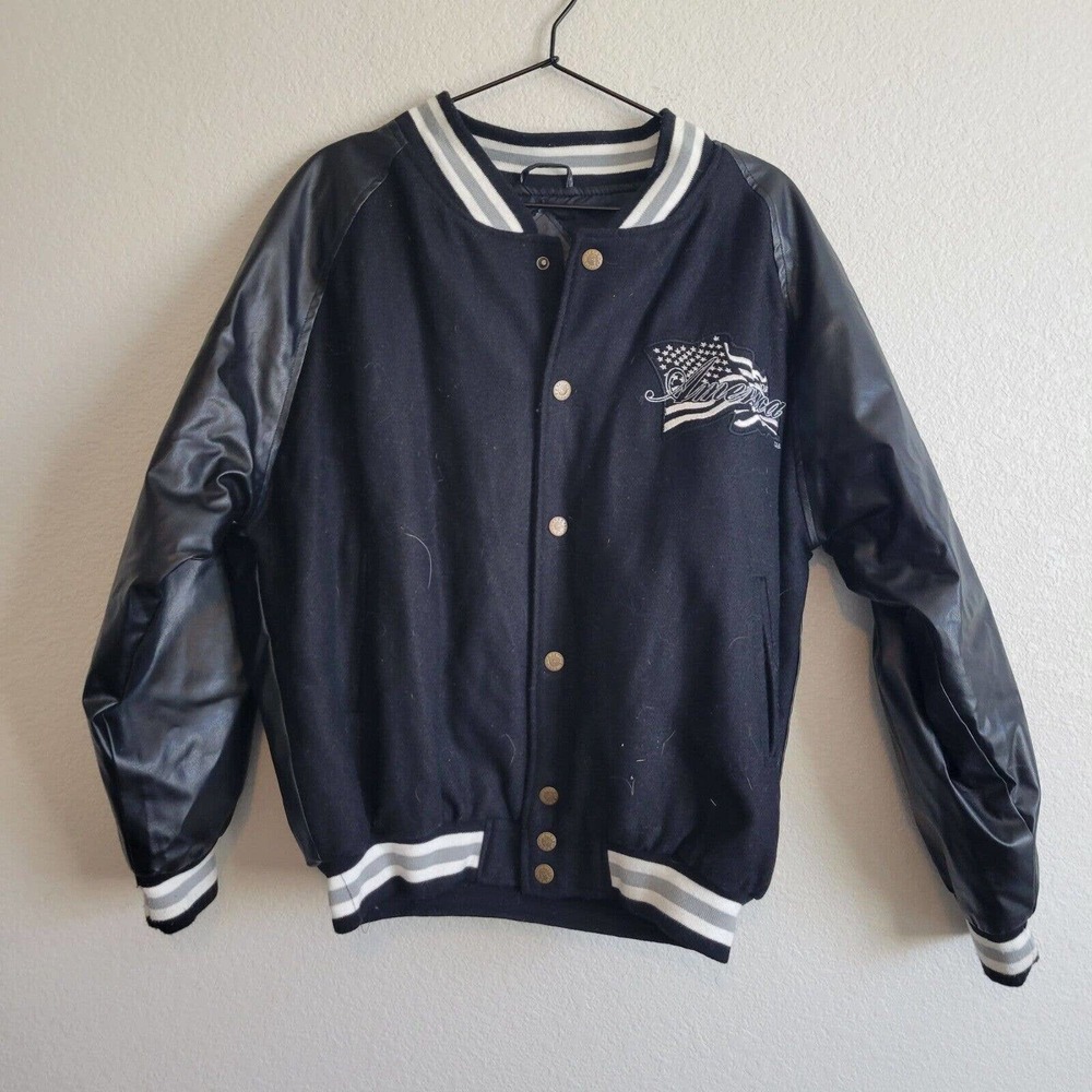 Vintage Steve & Barrys Letterman Jacket Mens Sz M Ame… - Gem